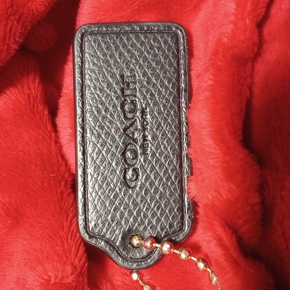 Coach | Bags | Coach Leather Hang Tag Black | Poshmark